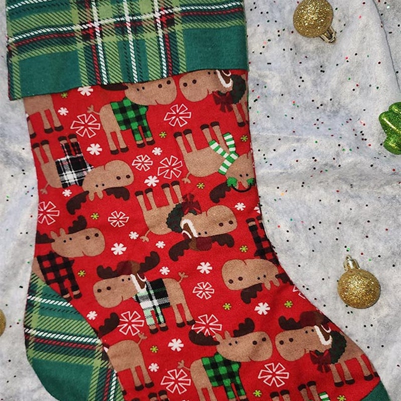 Moose Stocking - Etsy