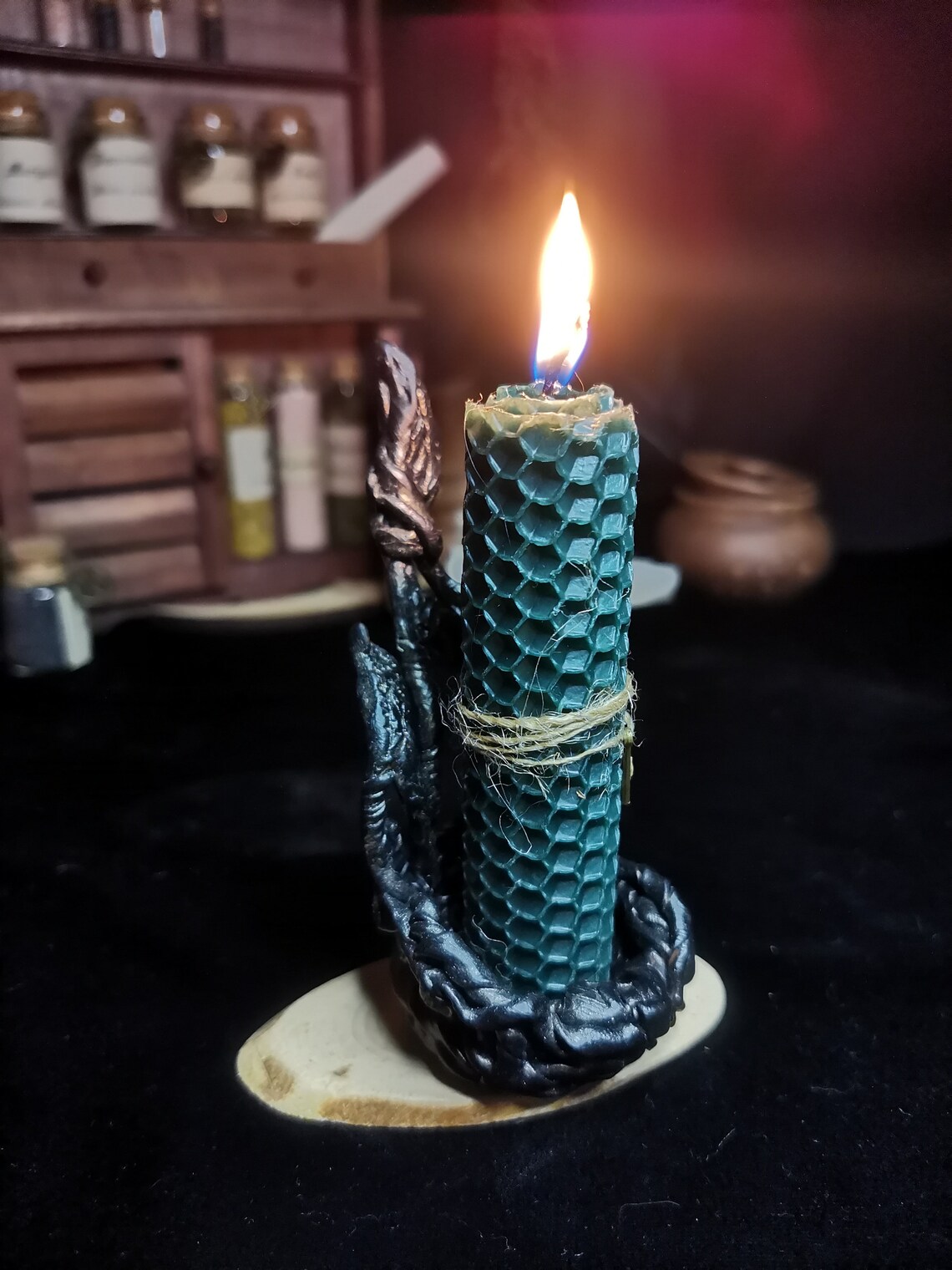 Witchcraft stuff-candle holder for ritual candles-protection | Etsy