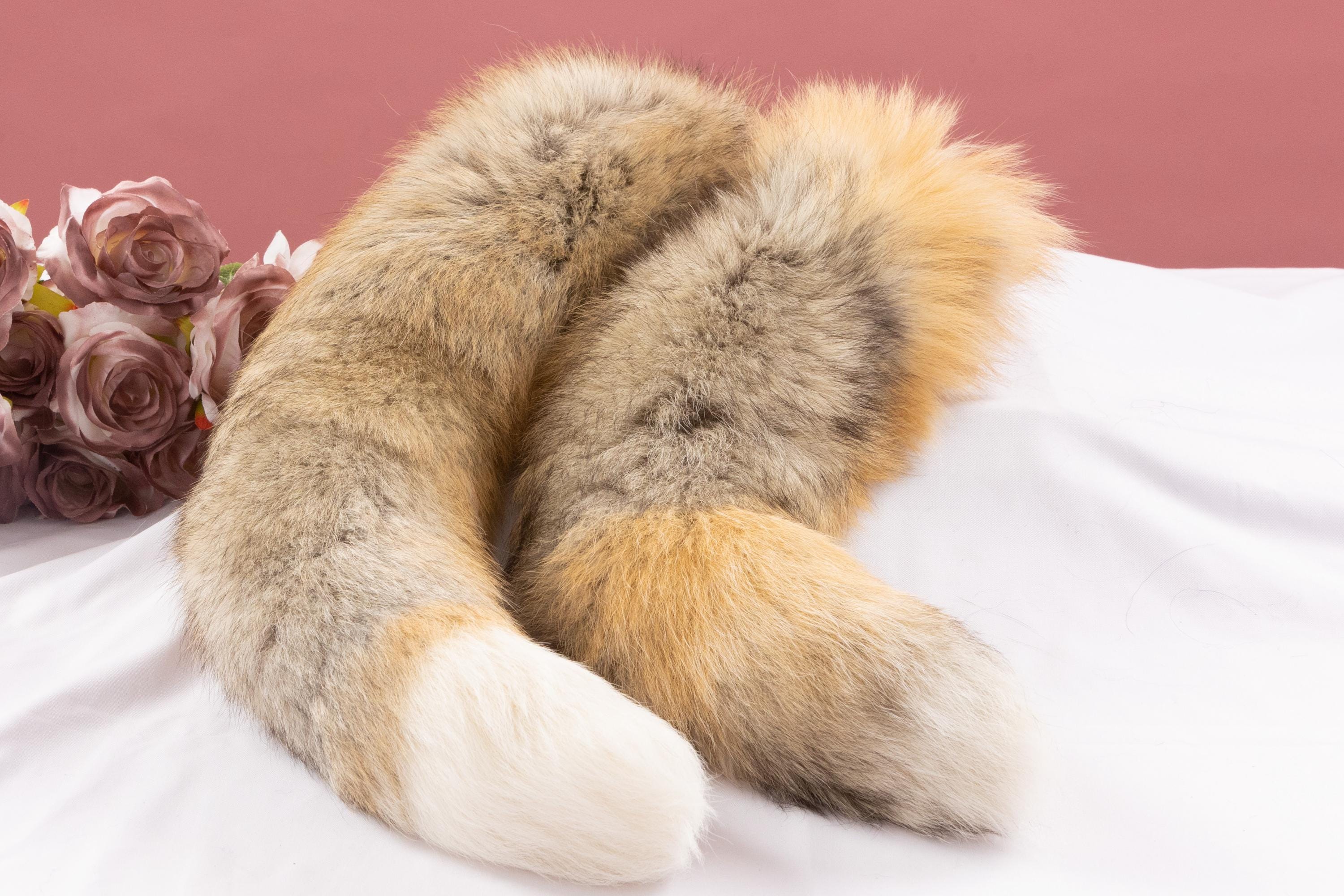 Real Fur Fox Tail: Handmade Costume Cosplay Animal Tail - Etsy UK