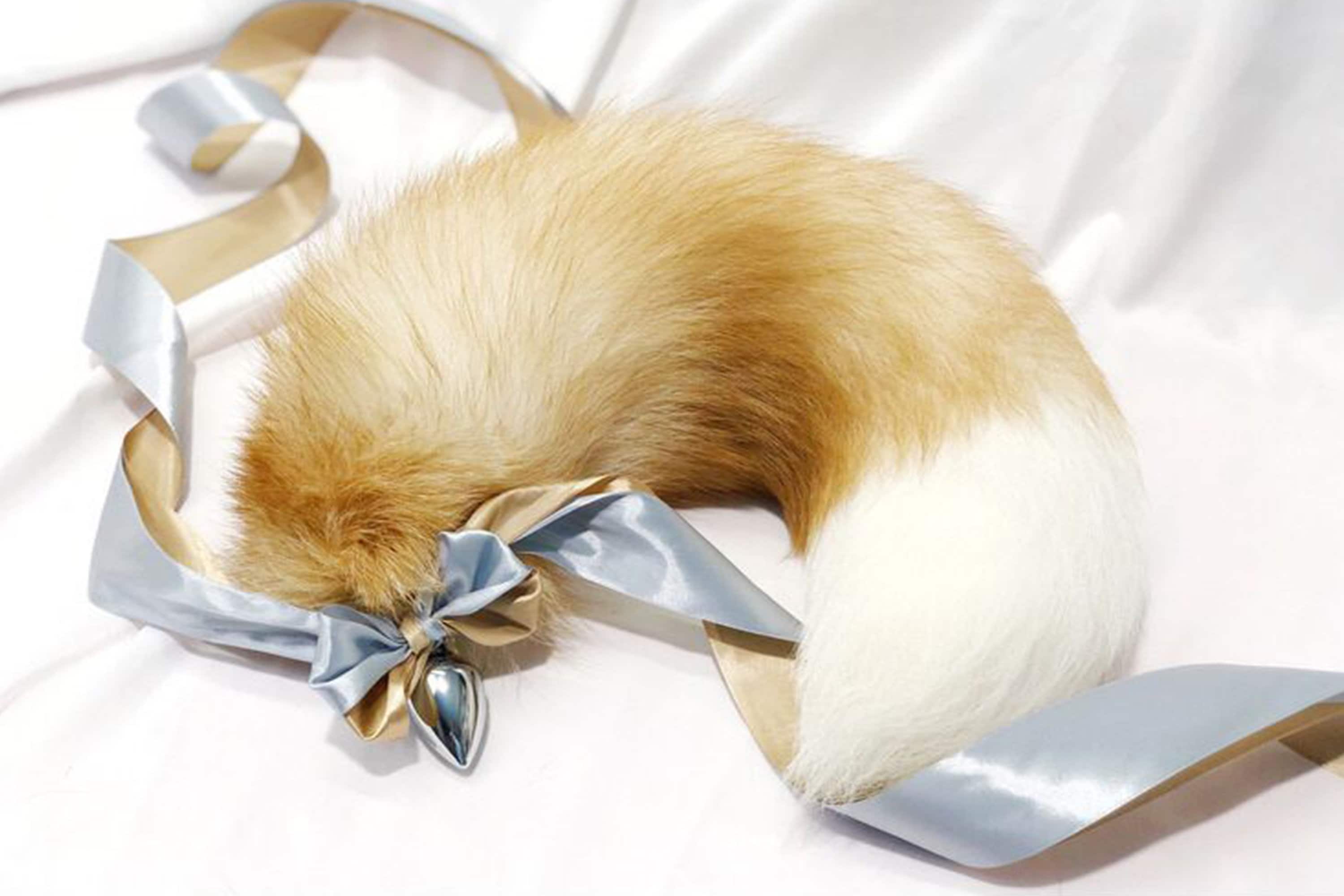 Brown Real Fox Tail Fox Tail Cosplay Anime Sexy Cute Animal - Etsy