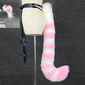 Raccoon Ear and Tail Faux Fur Raccoon Ear and Tail Plug Set Anime ...