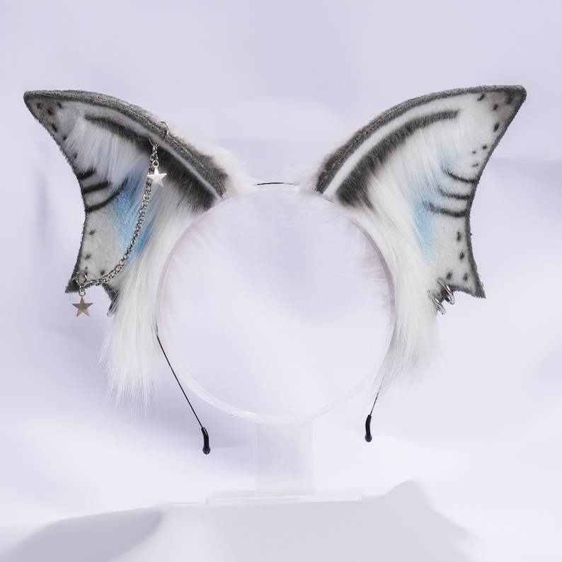 Tiger Shark Faux Fur Ears and Tail Set: Handmade Cosplay Costume - Etsy