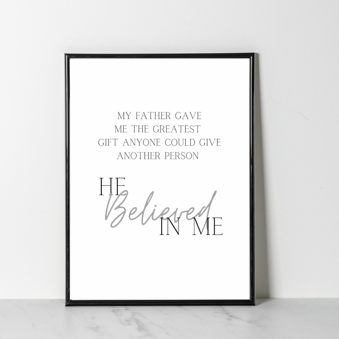 Dad Quote Print, Father’s Day, Dads Birthday, Gift. Love Family Quote ...
