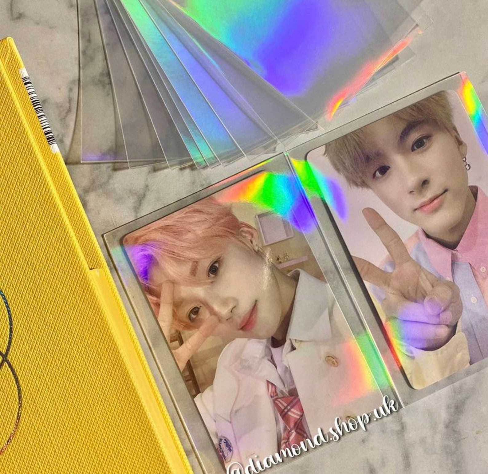 Rainbow Effect Holographic Card Sleeves Card Protector 50pcs | Etsy UK