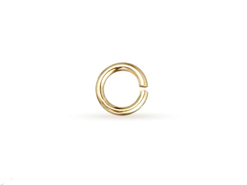 10K Solid Gold Finding Jump Rings - Etsy