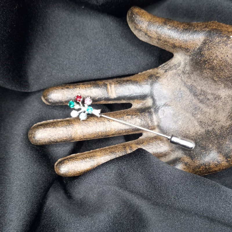 Rhinestone Stick Pin - Etsy