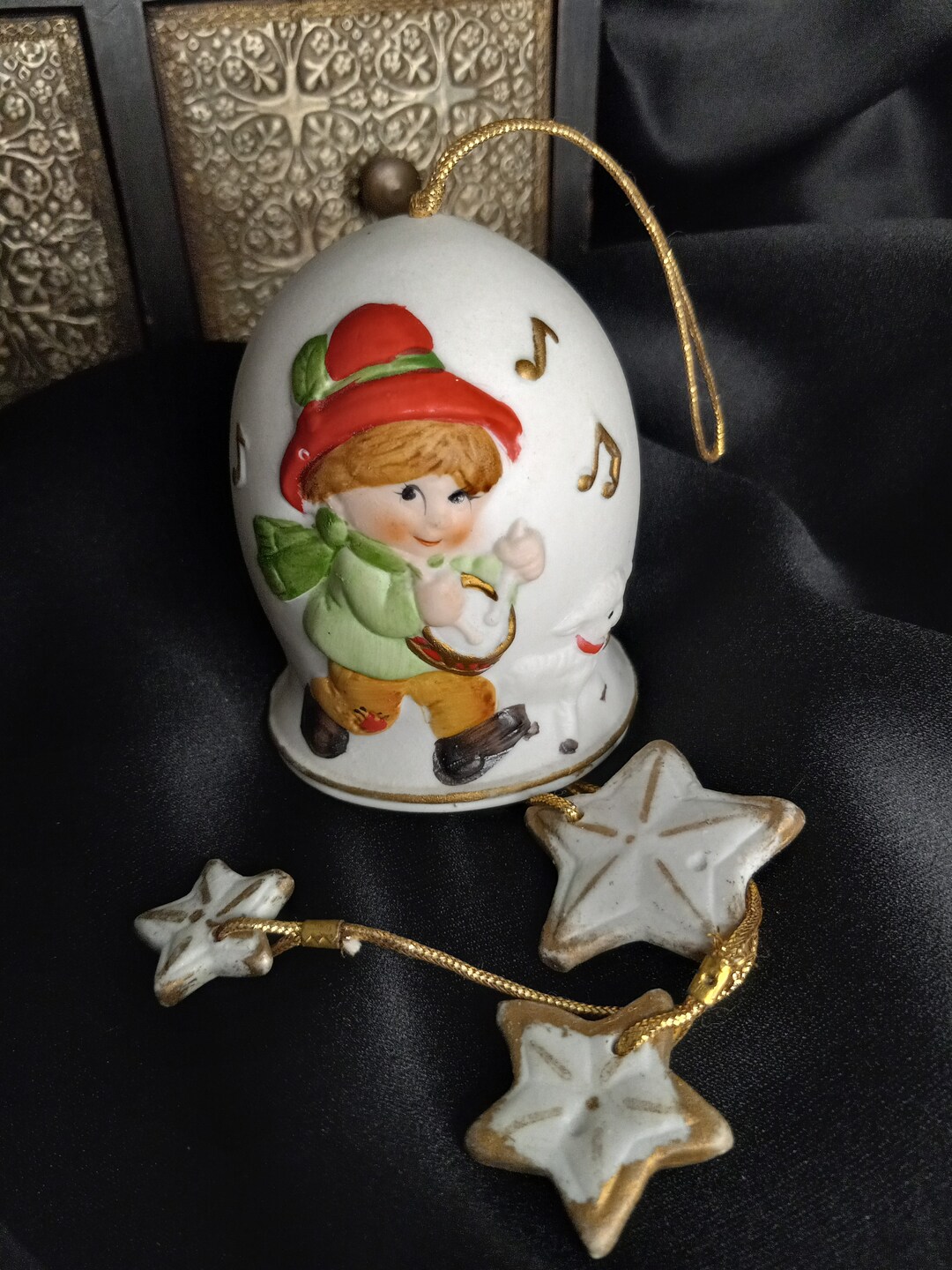 Vintage Drummer Boy Bell Porcelain Bisque 1980 Jasco Chime - Etsy