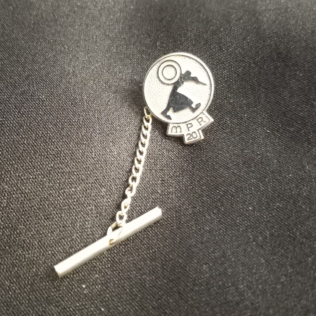 Vintage MPR Tie Tack Terry Berry Pin Silver Color Metal Lapel Pin Used ...