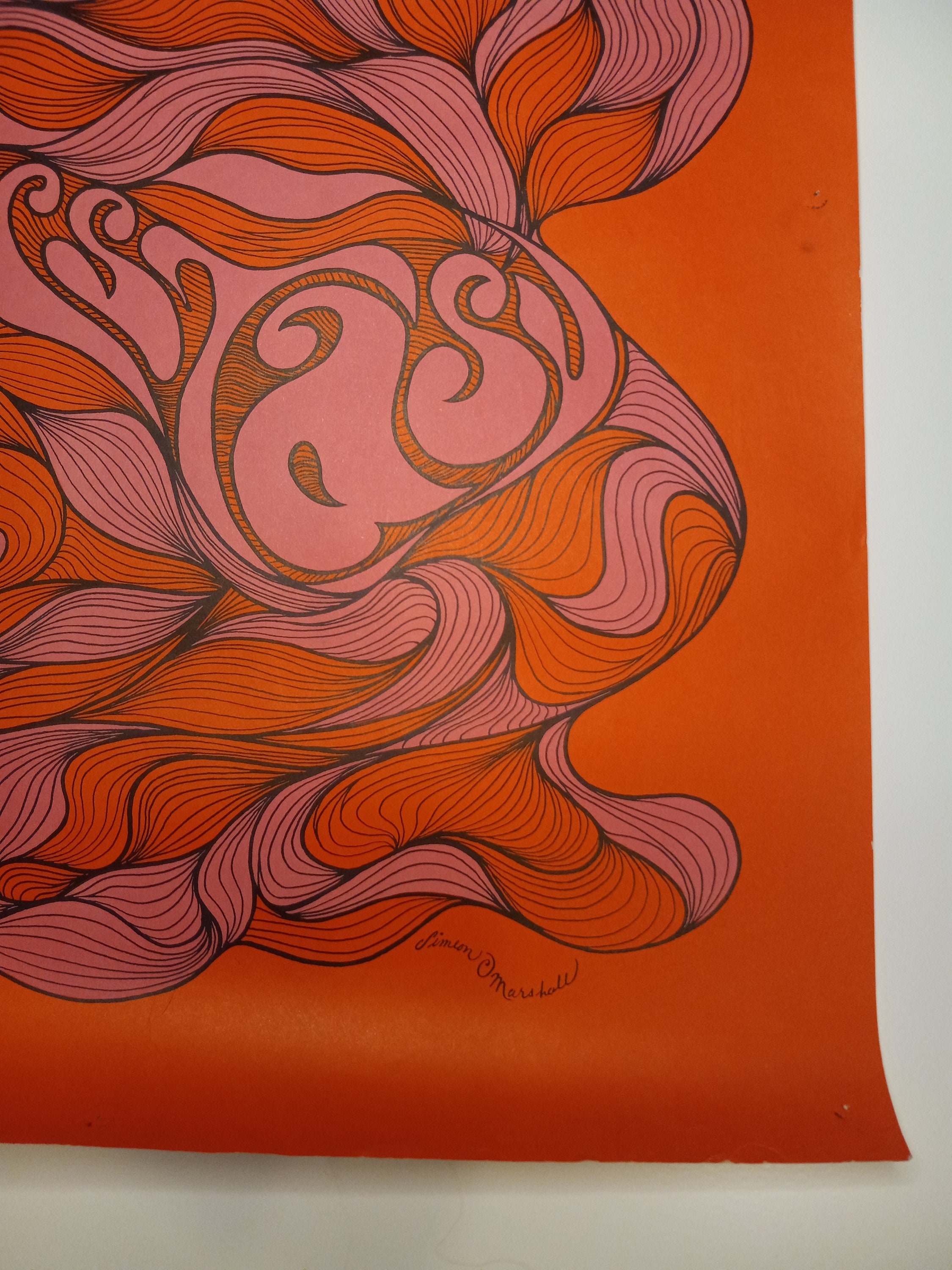 Rare Vintage Ecstacy Poster Psychedelic 60s Used Original - Etsy