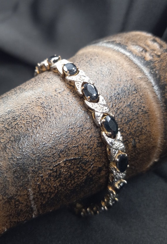 Sapphire Diamond 925 Xox Bracelet - Gem