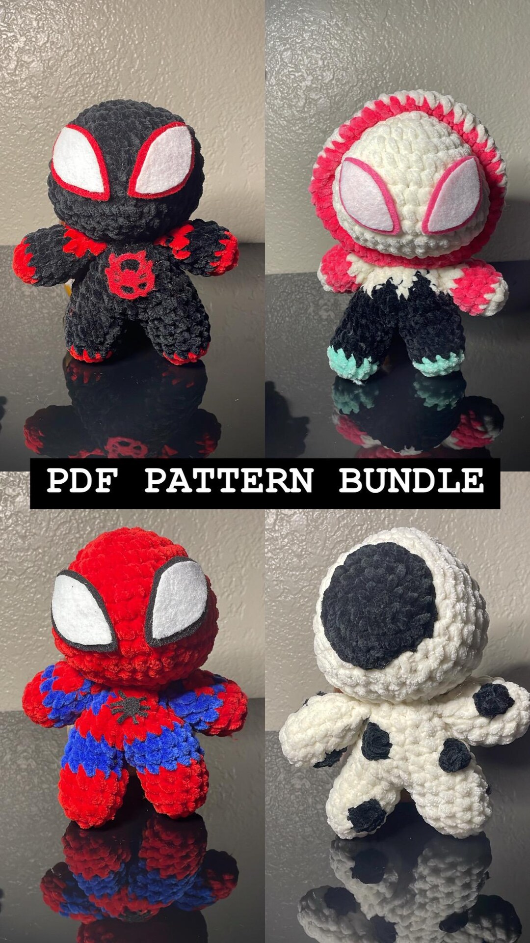 PATTERN BUNDLE Crochet Spidey, Miles, Ghost Spider, Spotty Patterns - Etsy