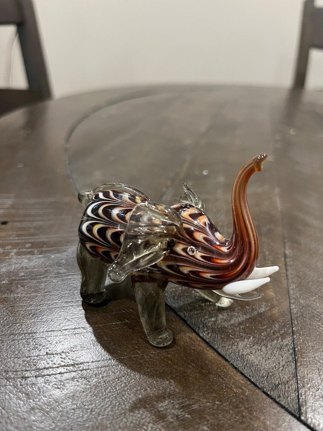 Vintage Fitz and Floyd Small Art Glass Elephant Figurine Animal - Etsy