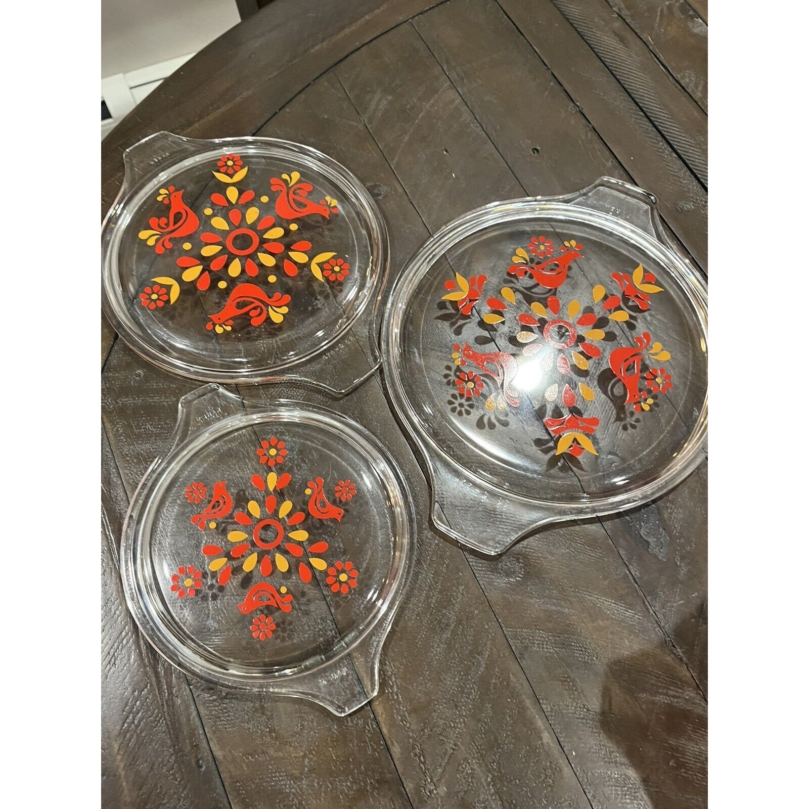 Vintage Pyrex Friendship Pattern Casserole Dishes With Glass Lids - Etsy