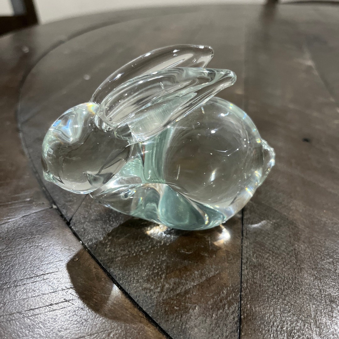 Paperweight Bunny Rabbit BALOS Hand Blown Glass Sticker - Etsy