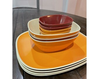 Pier One Red Plates - Etsy