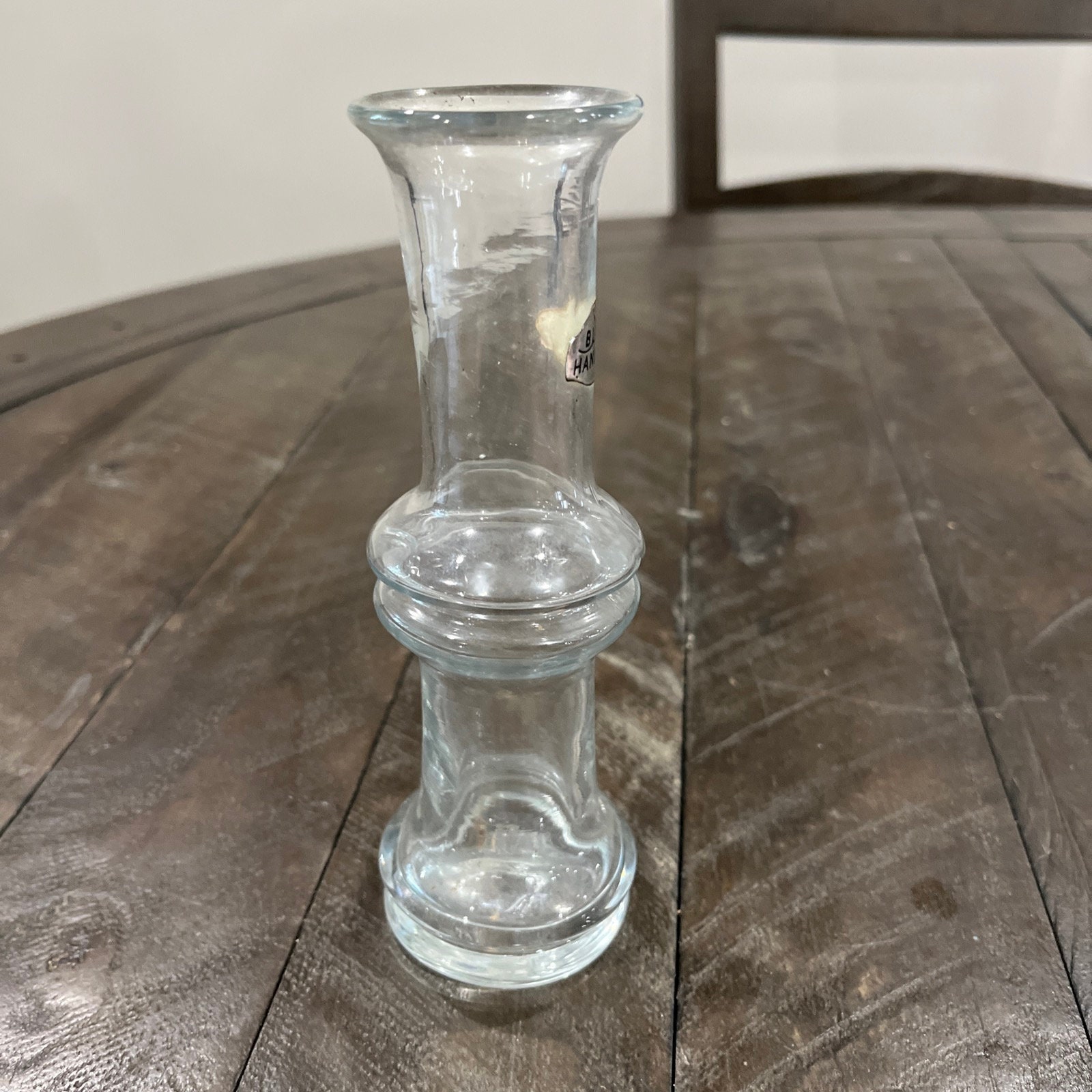 Vintage Blenko Handmade Glass Bamboo Vase in Clear Shepherd - Etsy