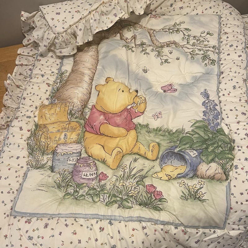 Winnie the Pooh Crib Bedding - Etsy