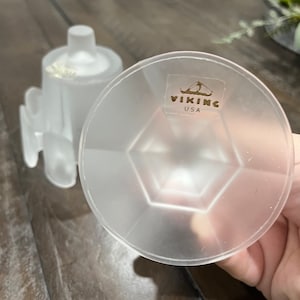 Viking Finnish Crown Satin Crystal Glass Peg Votive Candle Stick Label ...