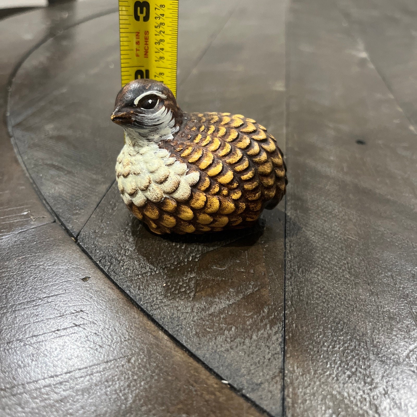 Vintage Quail Hand Painted Figurine Arnel Studio Pottery Bird Brown MCM ...