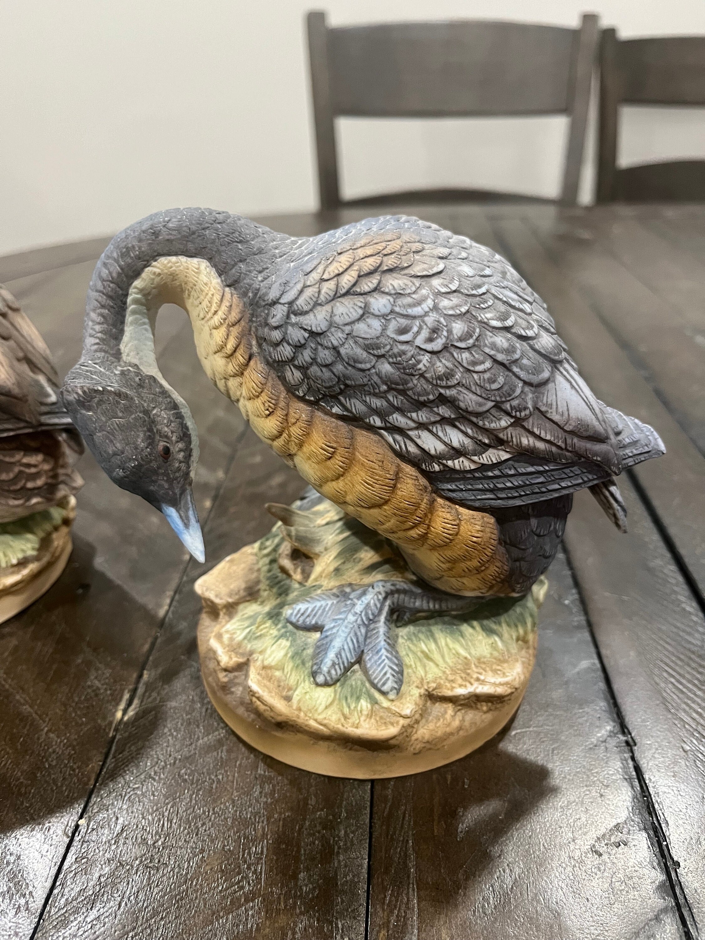 Horned Green Birds Andrea by Sadek Figurines Porcelain Made in Japan - Etsy