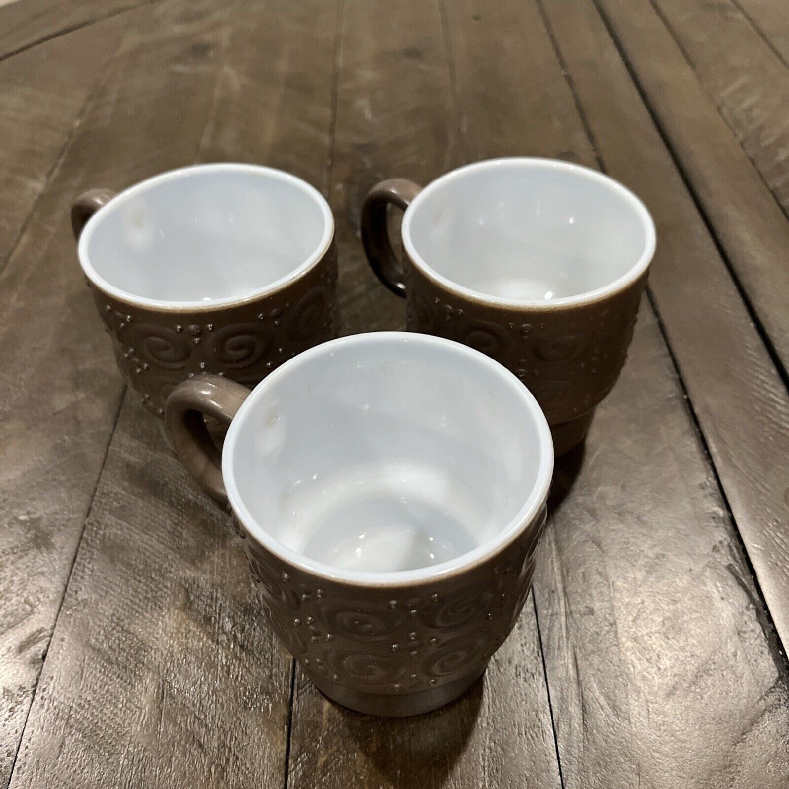 Vintage Hazel Atlas Hazelware Smoke Milk Glass Scroll & Dots - Etsy