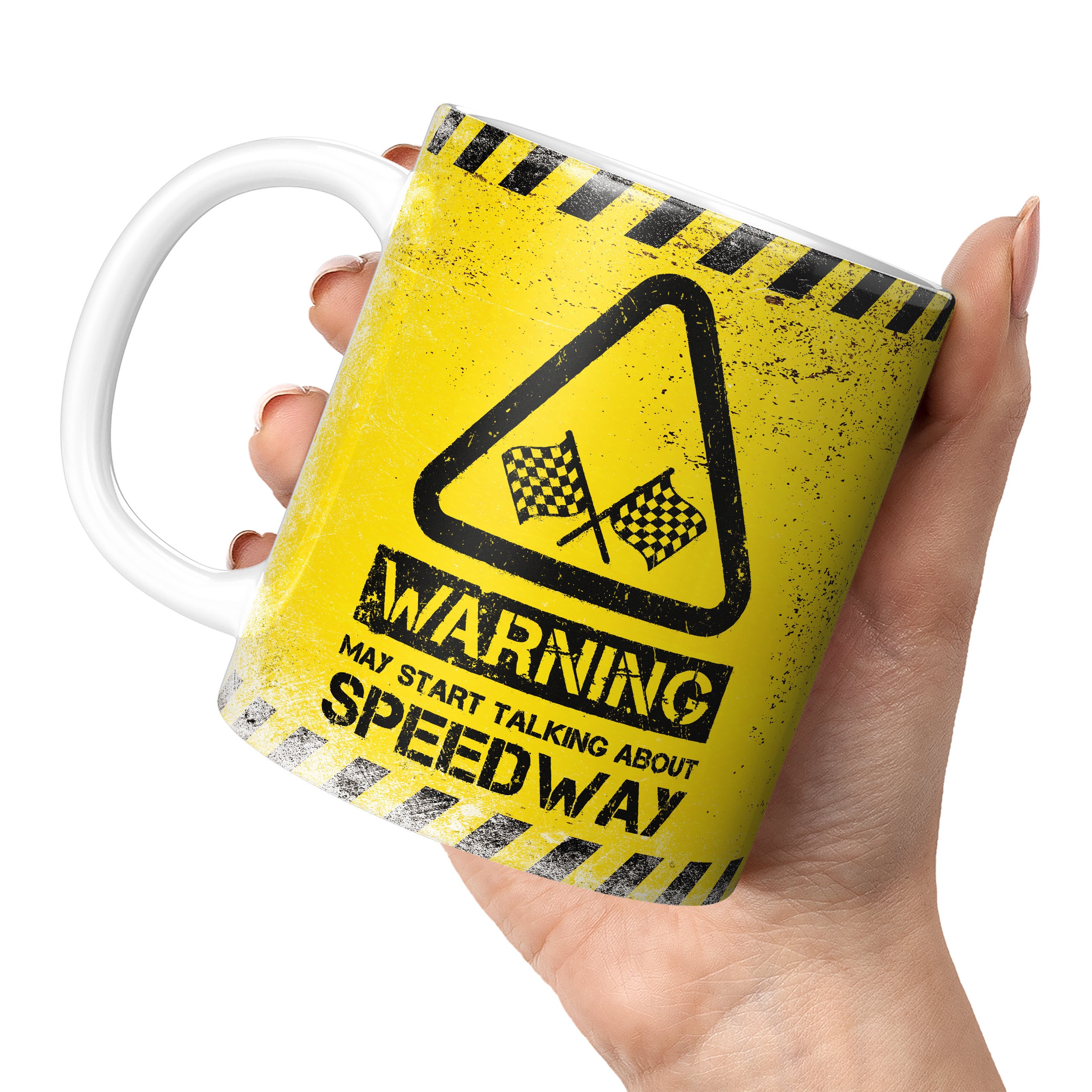 Warning May Start Talking About Speedway 11oz Coffee Mug / Cup ...