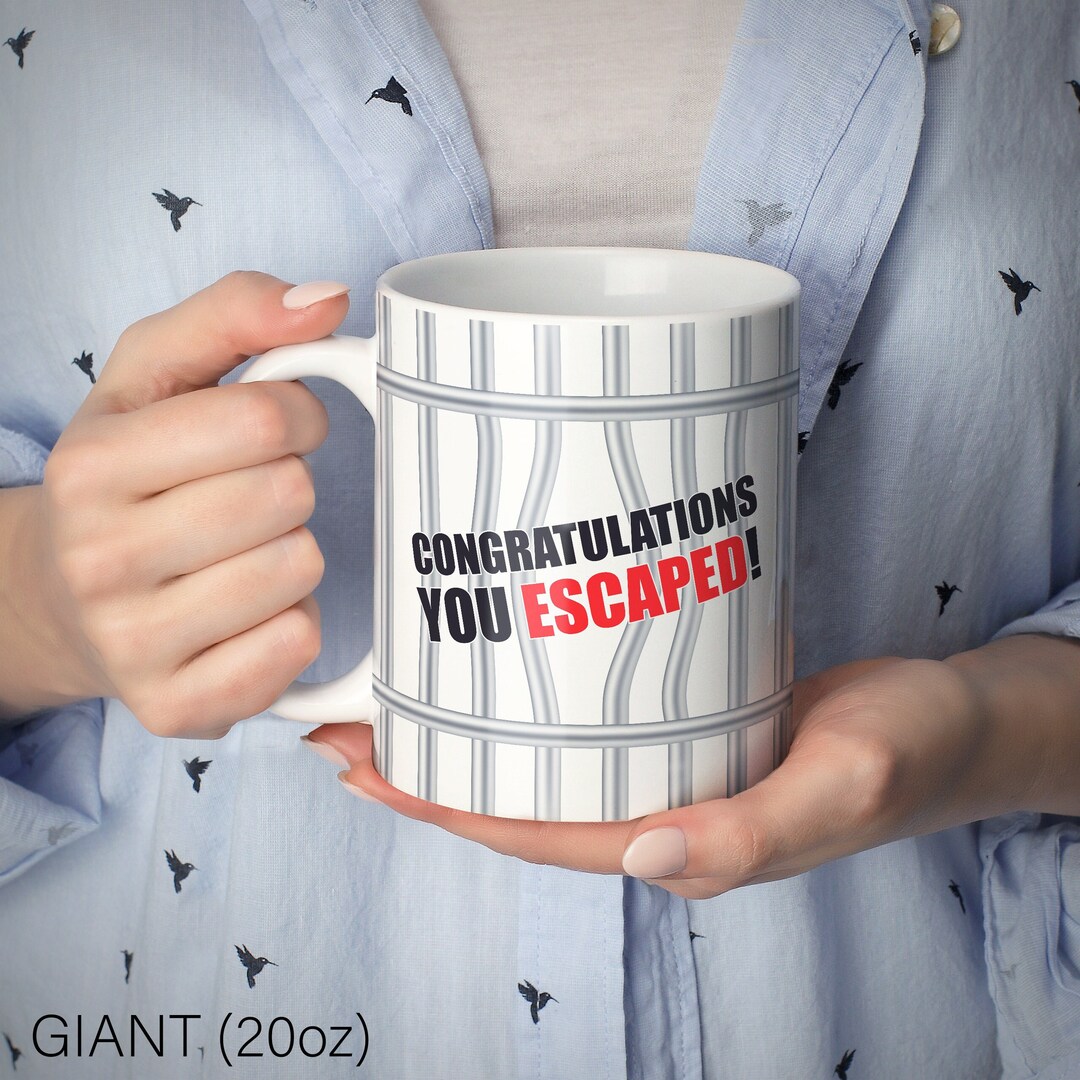 Congratulations You Escaped Mug, Leaving Gift for Colleague, Mug ...