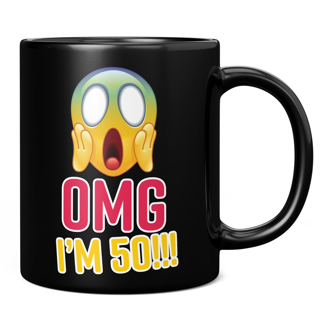 Omg I'm 50 11oz Coffee Mug / Cup - Perfect 50th Birthday Gift Idea for ...