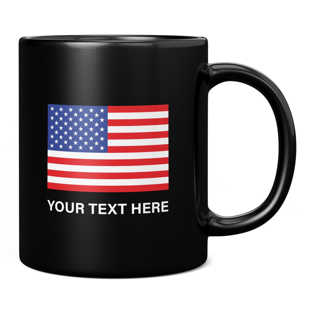 United States of America Flag Mug, USA Flag Coffee Mug, 4th of July Mug ...