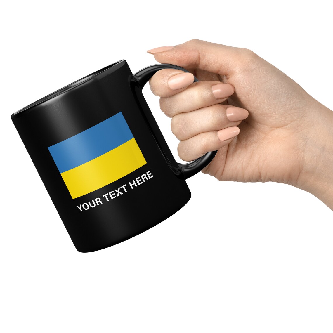 Ukraine Flag With Custom Text 11oz Coffee Mug / Cup - Perfect Birthday ...