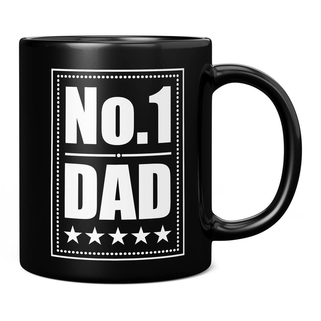 Number 1 Dad Mug With Coaster for Fathers Day - Available in Different ...