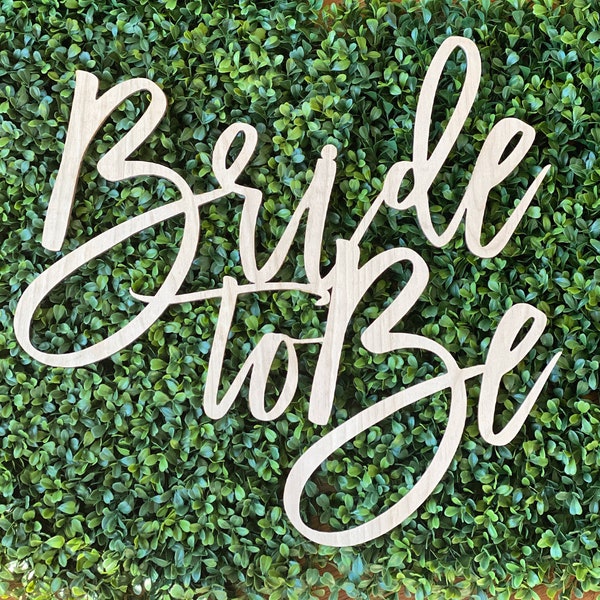 Bride to Be Wood Sign - Etsy