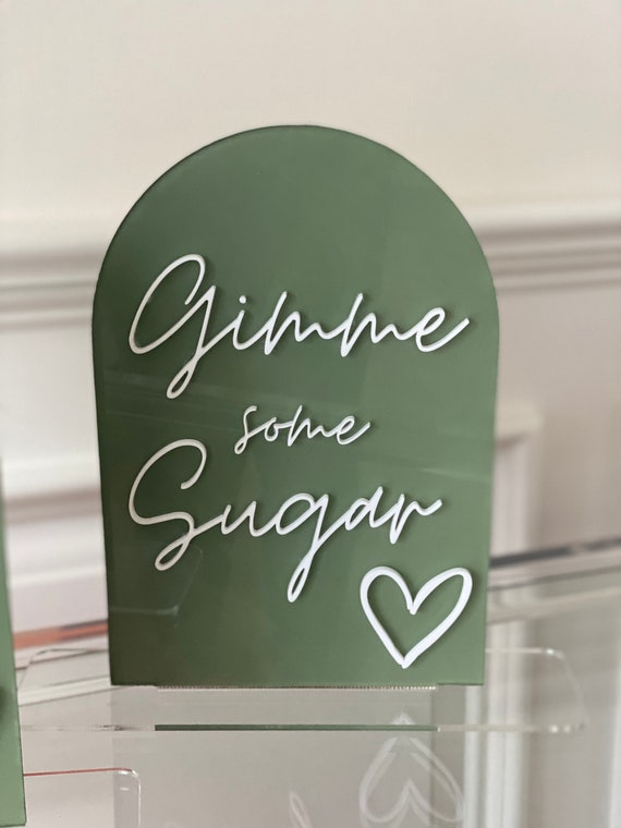 Tabletop Acrylic Signs Table Sign Event Signage Candy Table - Etsy