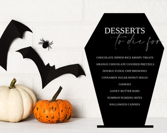 Halloween Dessert Bar Sign - Etsy