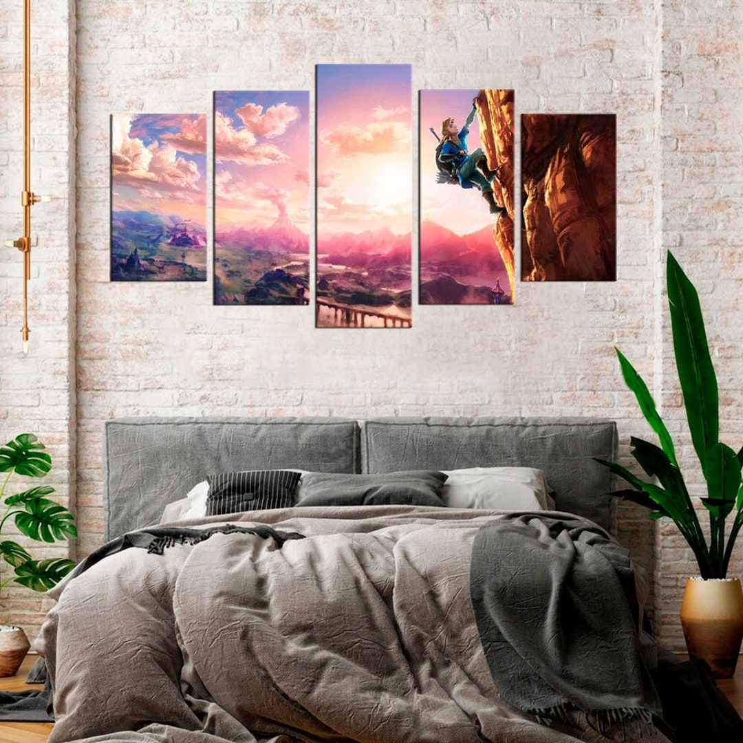 The Legend of Zelda Canvas Print Game Room Decor Christmas Gift Breath ...