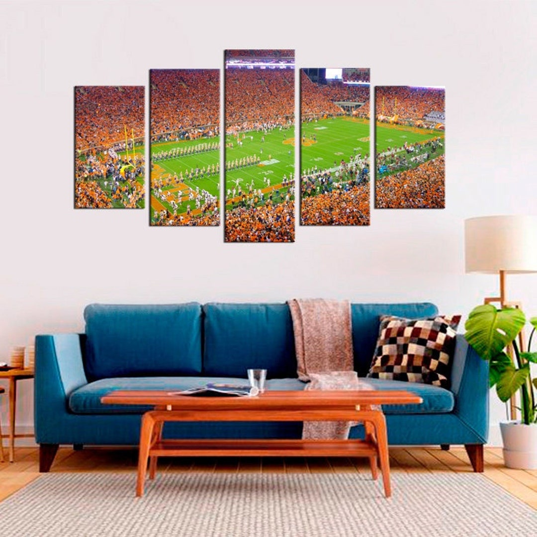 Clemson Memorial Football Stadium, Clemson Tigers Framed Canvas Print ...