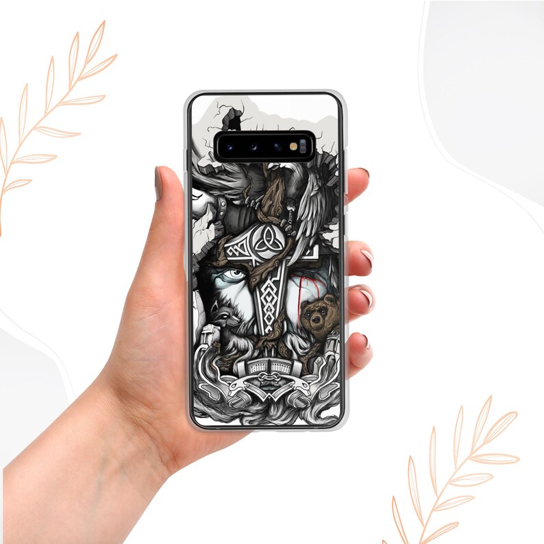 Viking Tattoo Scandinavian Print Case iPhone 15 Pro, 16 Plus, iPhone X ...