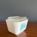 Vintage Pyrex Aqua Blue Turquoise Butterprint Fridgie 501 With Lid - Etsy