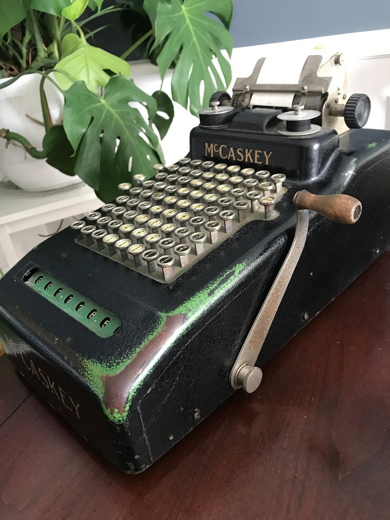 Vintage Early 1900s Mccaskey Adding Machine - Etsy