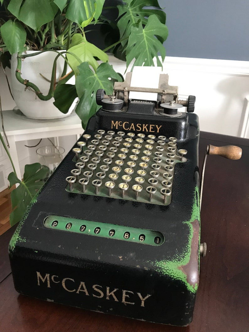 Vintage Early 1900s Mccaskey Adding Machine - Etsy