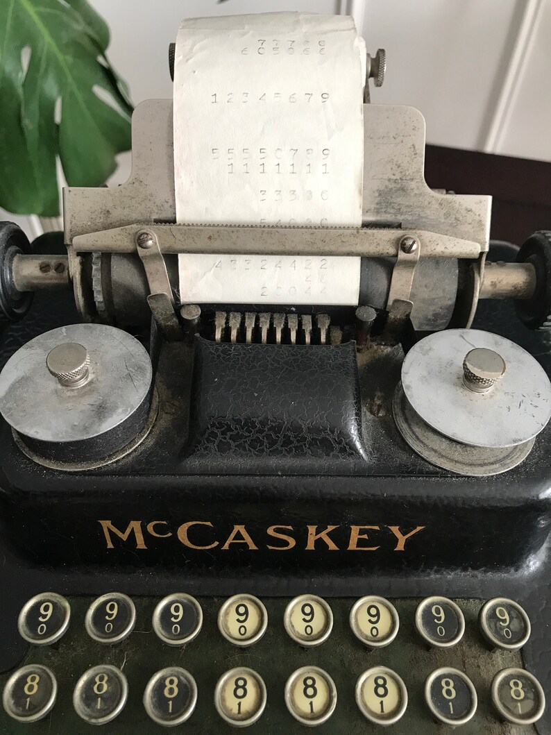 Vintage Early 1900s Mccaskey Adding Machine - Etsy