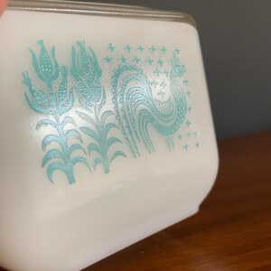 Vintage Pyrex Aqua Blue Turquoise Butterprint Fridgie 501 With Lid - Etsy