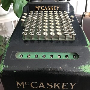 Vintage Early 1900s Mccaskey Adding Machine - Etsy
