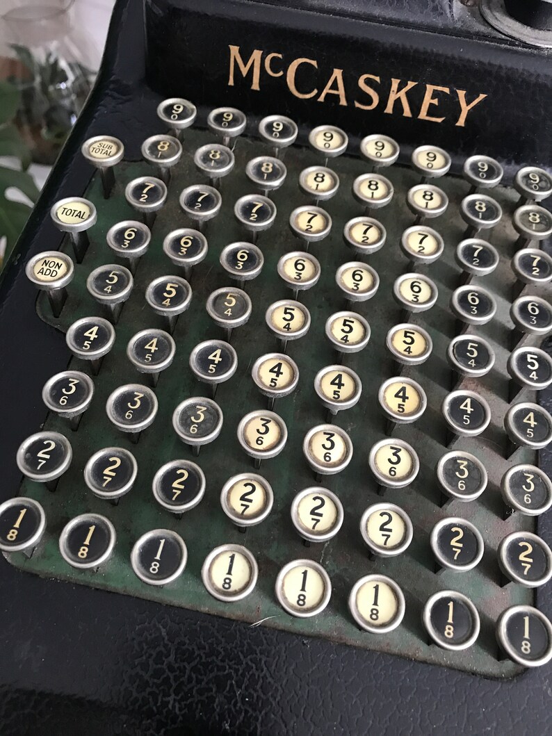 Vintage Early 1900s Mccaskey Adding Machine - Etsy