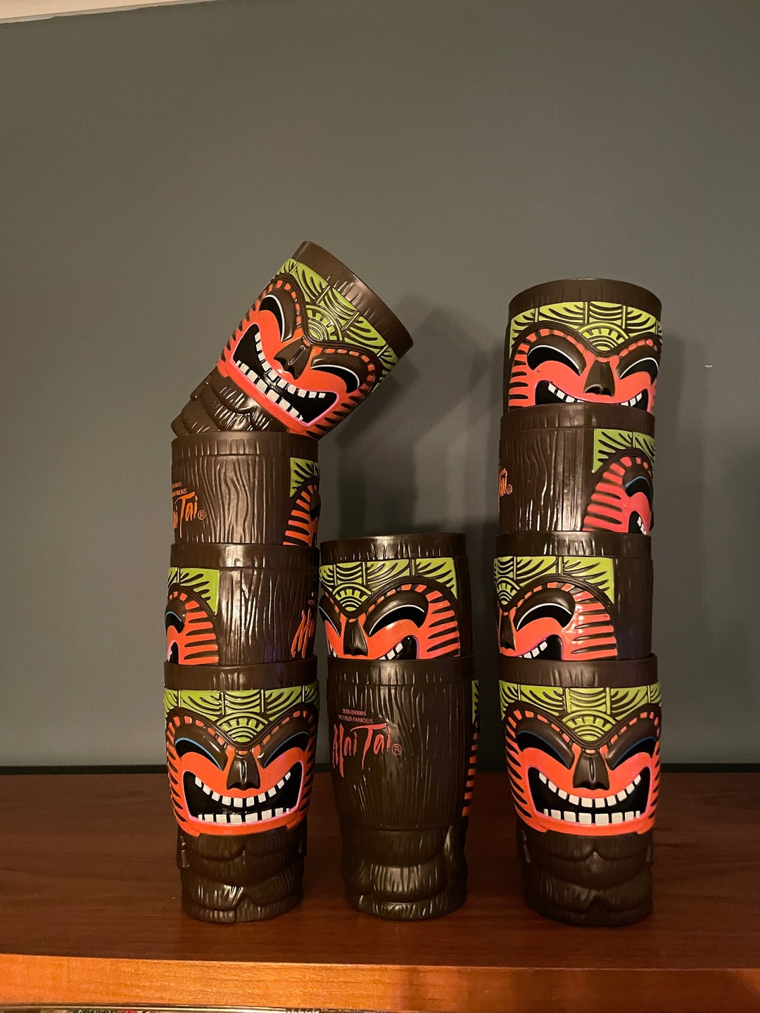 Bob Chinns World Famous Mai Tai Tiki Cups Hawaiian Mugs Lot of 10 - Etsy