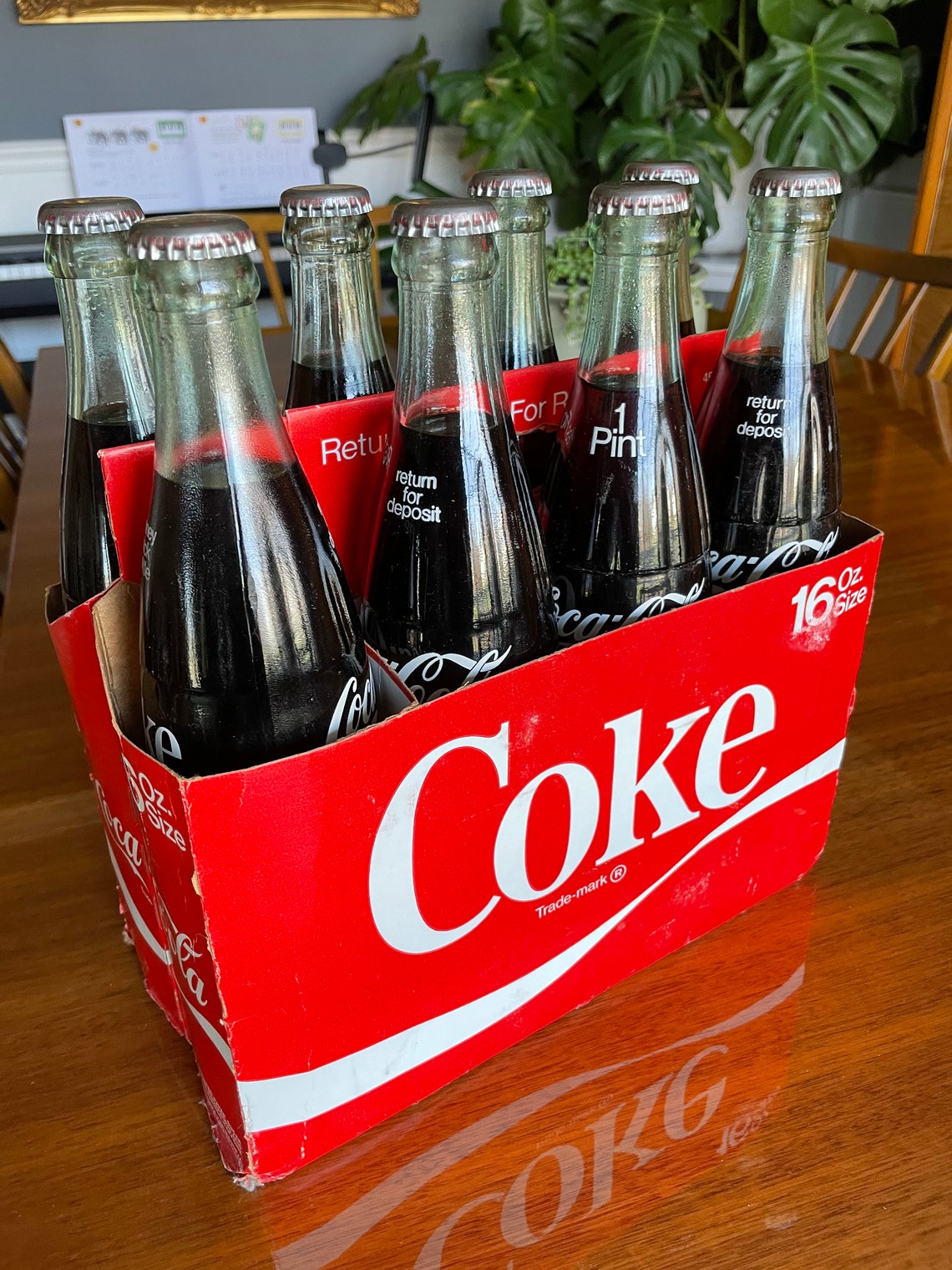 Vintage Coca-cola 8 Pack Carton With 16 Oz Full Bottles - Etsy UK