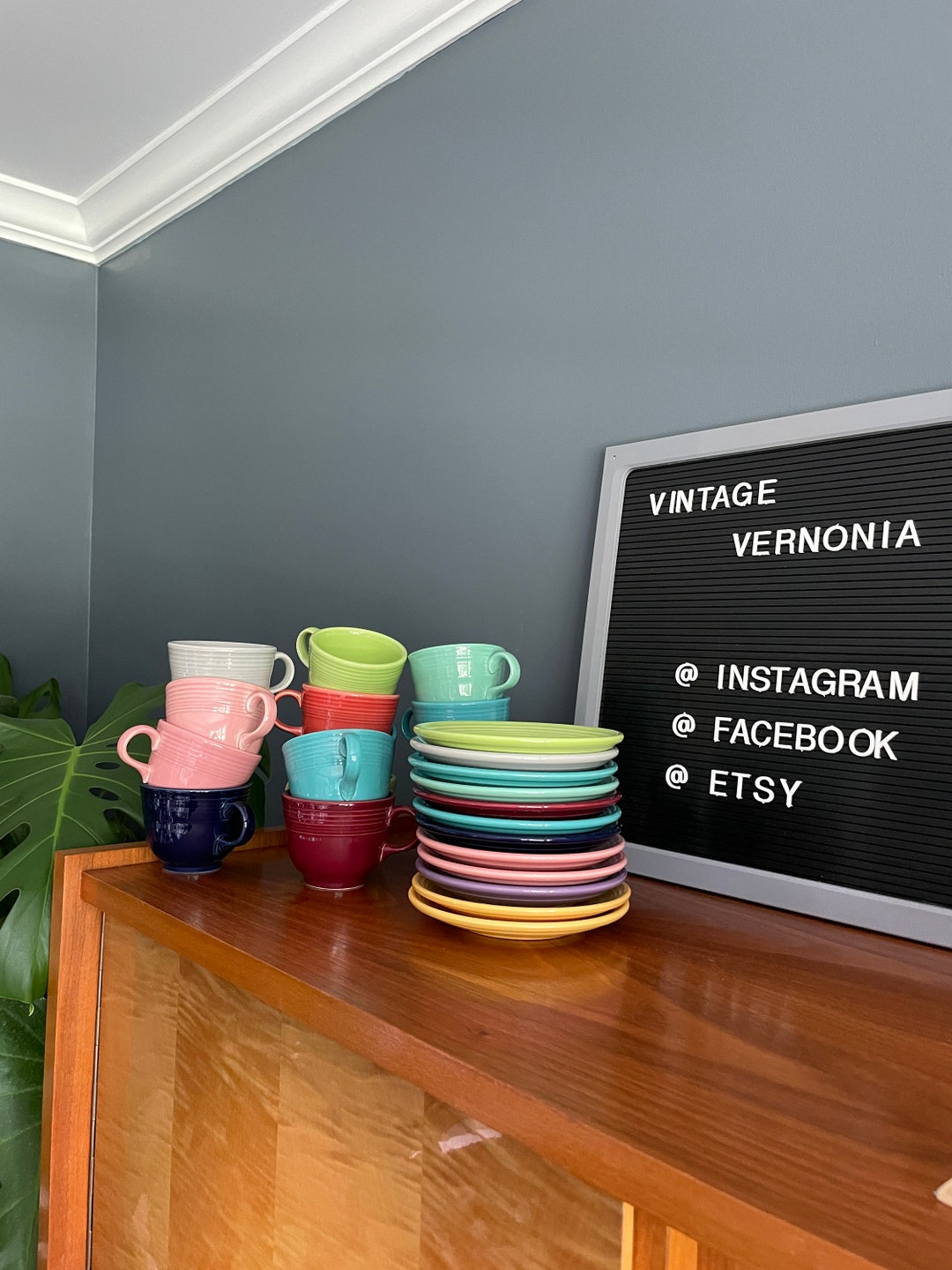 Entire Lot of Fiestaware Cups and Saucers - Etsy