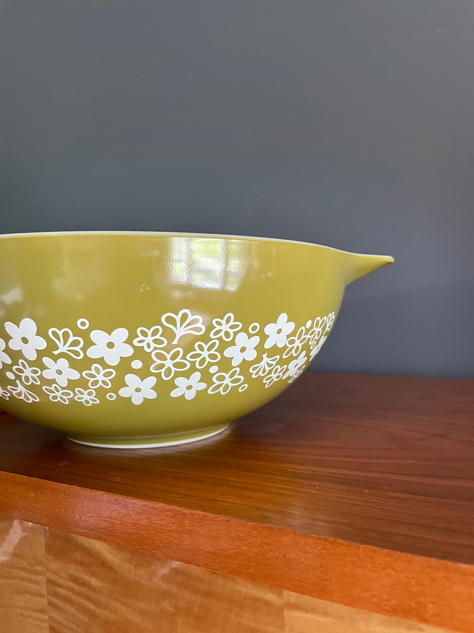 Vintage Pyrex Crazy Daisy Spring Blossom 444 Cenicienta Bowl | Etsy