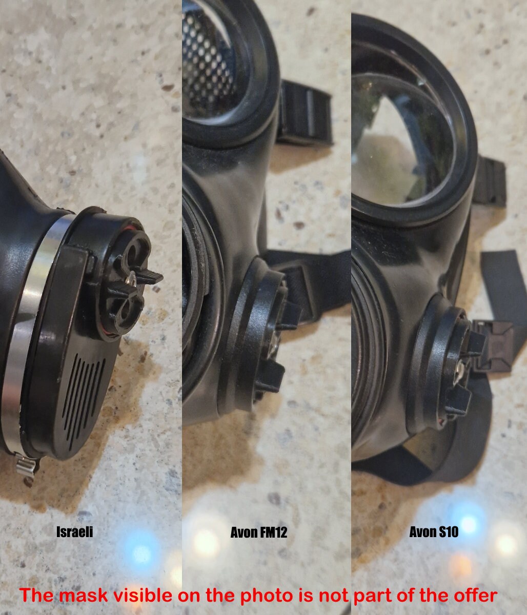 Low Profile Gas Mask Air Restriction Valve S10 FM12 Israeli - Etsy