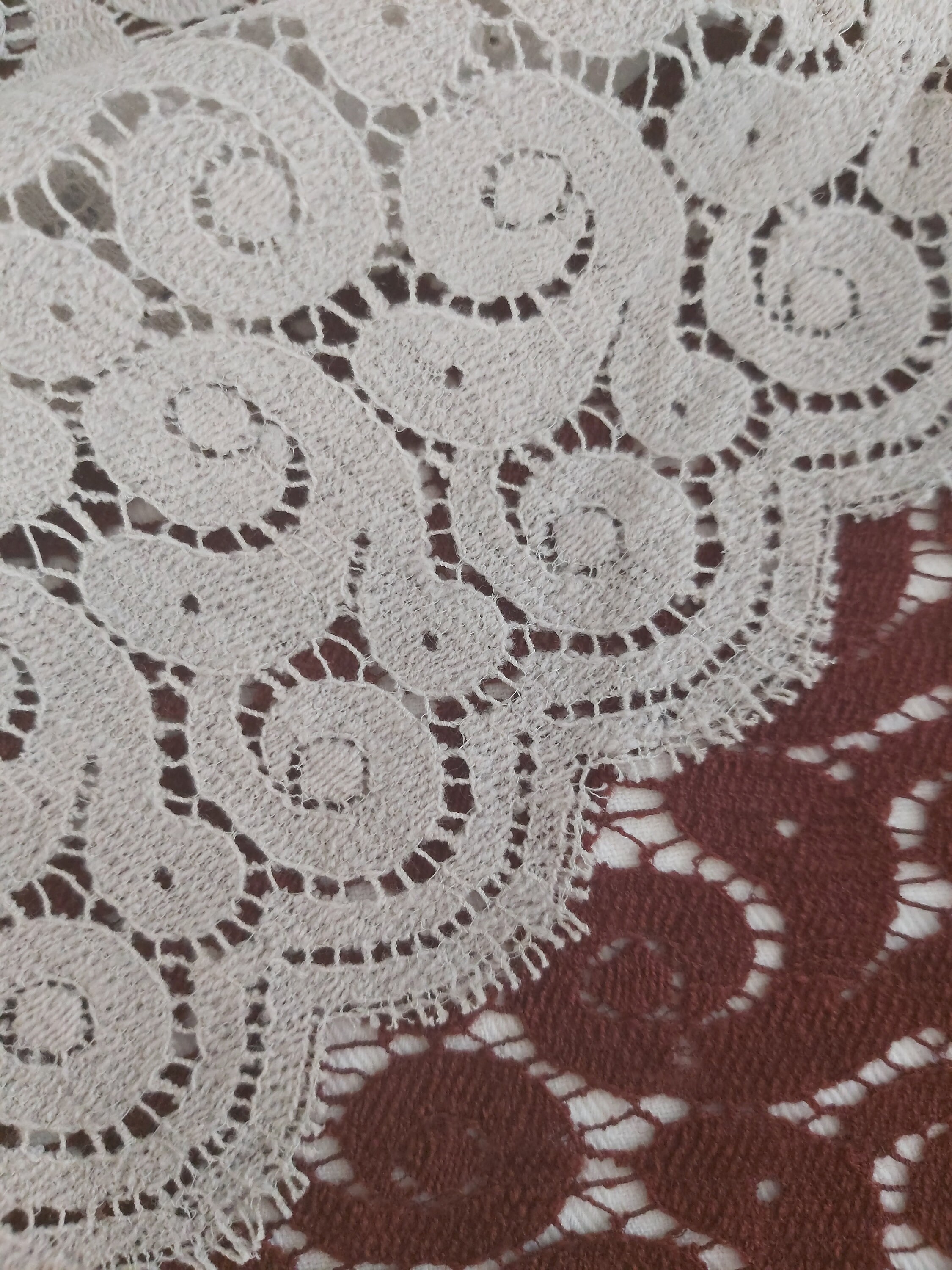 Vintage French Wool Lace Fabric Swatches. Various Sizes in Their ...